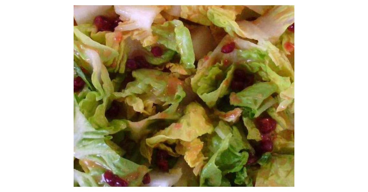 fruchtiges Preiselbeer Dressing zu Salat (Feldsalat, Romana,... ) von ...
