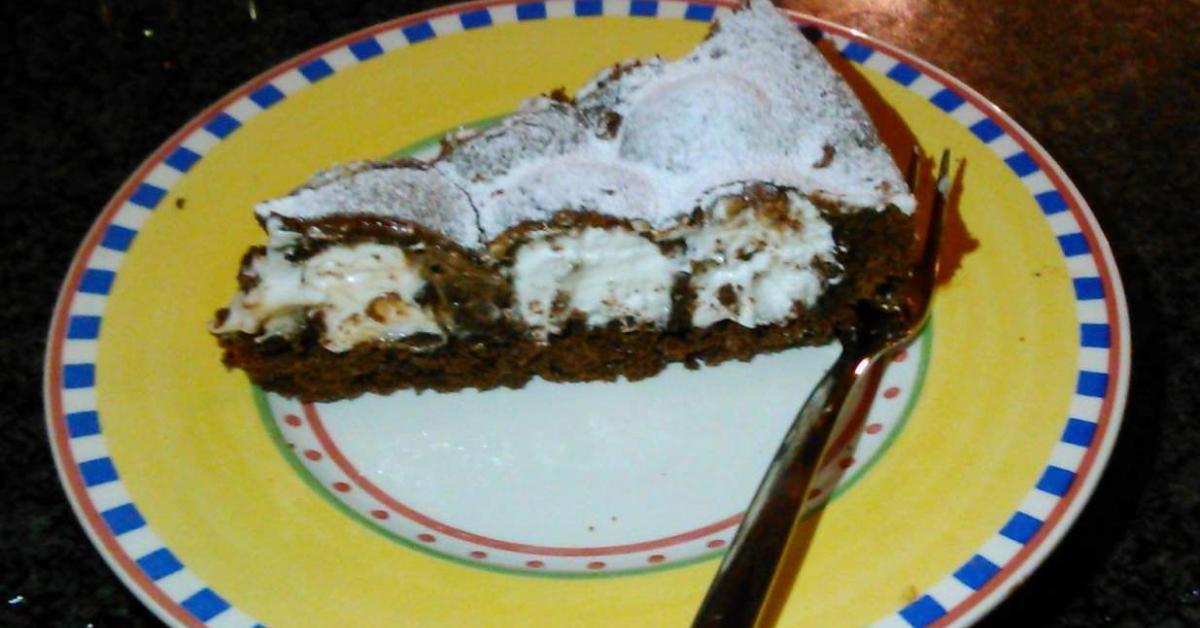 Schoko-Schaumkuss-Tarte (eingebackene Schaumküsse) von . Ein Thermomix ...