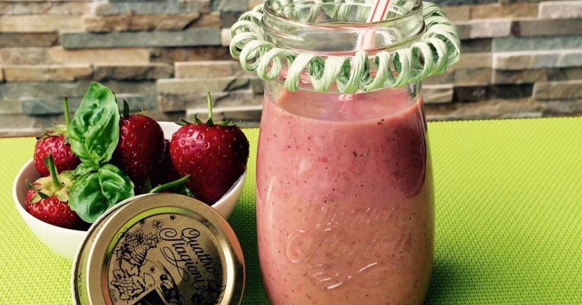 Erdbeeren Smoothie Thermomix