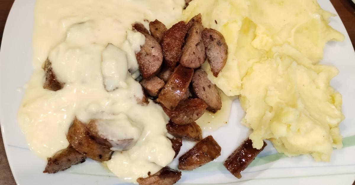Frischkase Senf Soße zu bratwurst oder Frikadellen von Yvonne.78. Ein ...